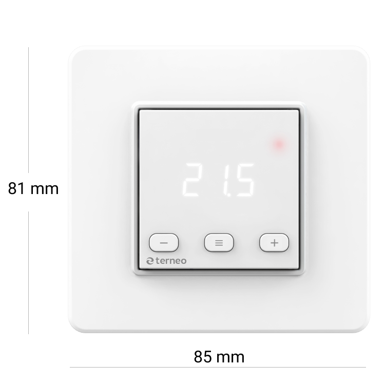 Терморегулятор terneo st, рамка стандарт, цвет белый | ds-electronics.com.ua